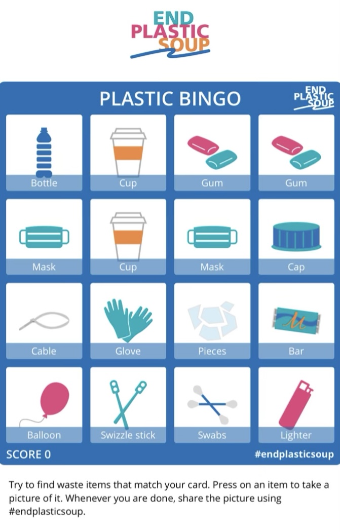 Plastic Bingo App - EndPlasticSoup